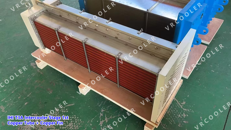 Inter Cooler FOR IHI T3A Stage 1 with Copper tube Copper fin ...